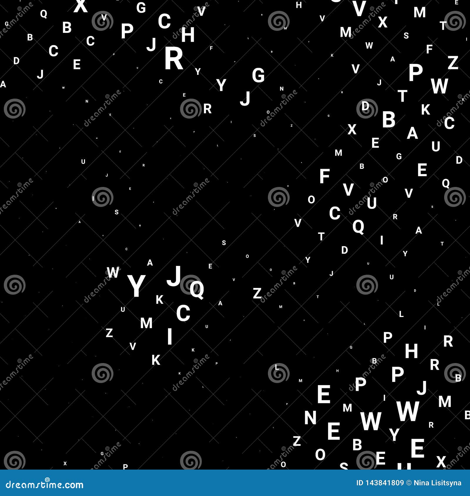 Abstract Texture with Letters. Stock Vector - Illustration of beautiful ...