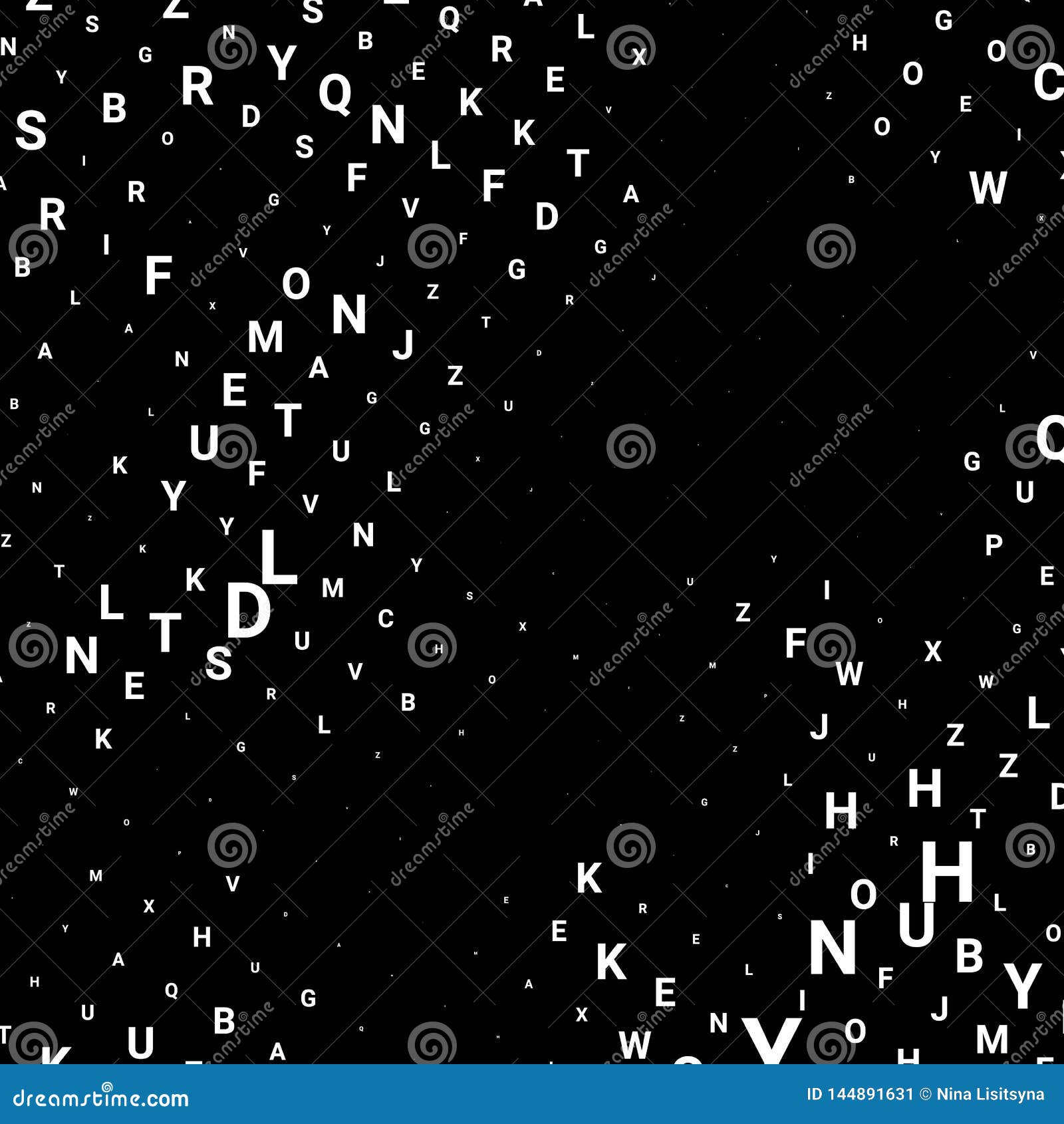Abstract Texture with Letters. Stock Vector - Illustration of business ...