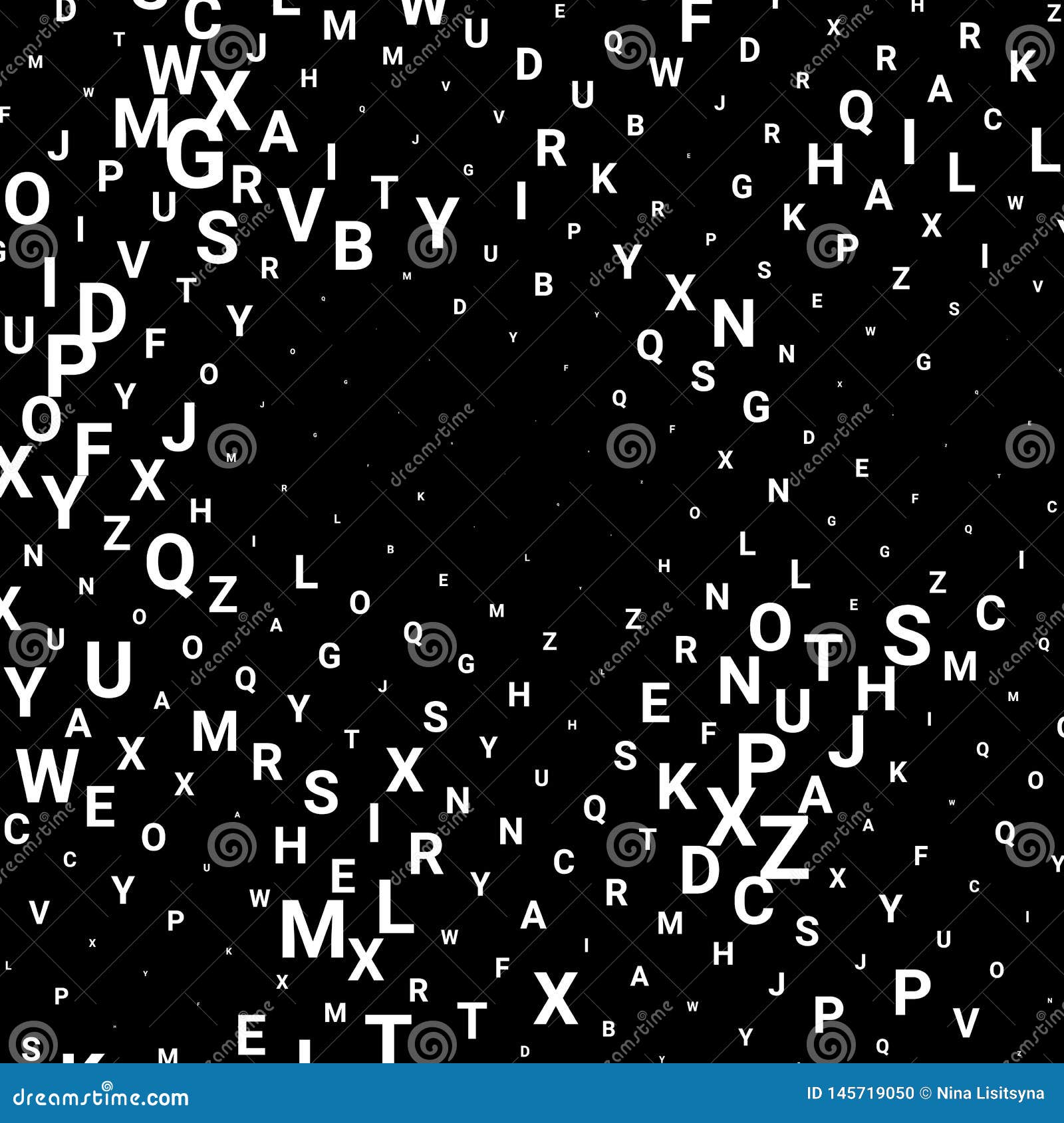 Abstract Texture with Letters. Stock Vector - Illustration of letter ...