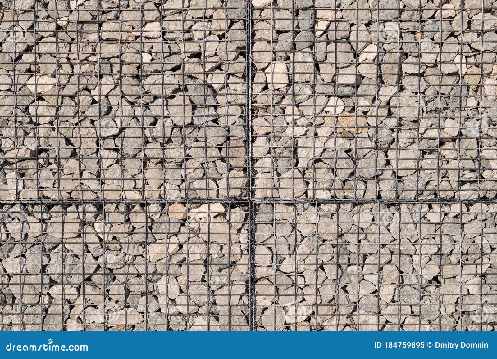 Abstract Texture of Grey Stone Gabion Wall Stock Image - Image of ...