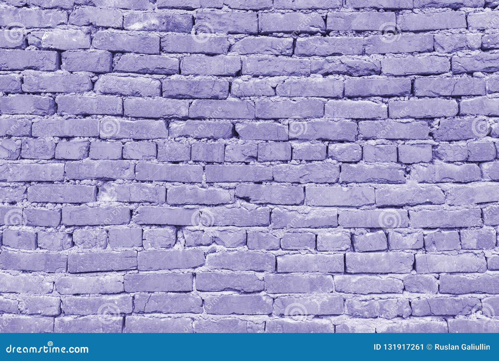 Abstract Texture of Lilac or Purple Brick Wall, Tinted Stock Image ...