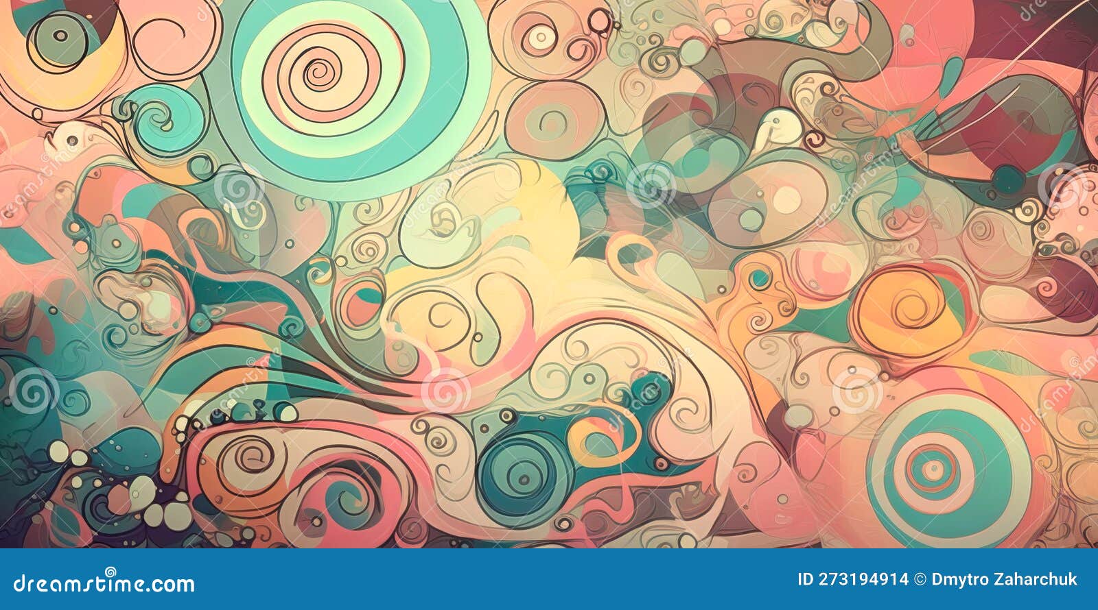 Abstract Texture with a Mix of Swirls and Circles Generative AI Stock ...