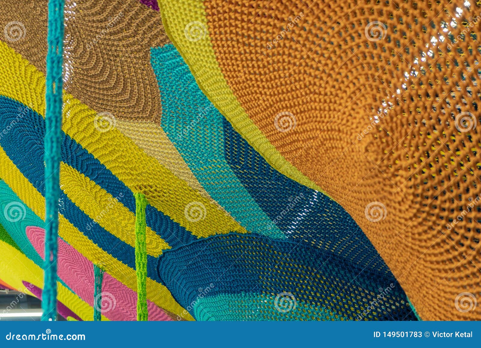 Abstract Texture of Multi-colored Woven Fabrics. Creative Vintage ...