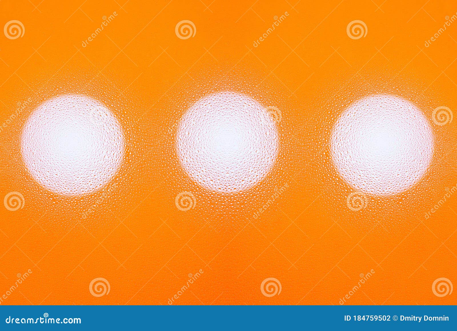 Abstract Texture of Multiple Water Drops on Orange Background with ...