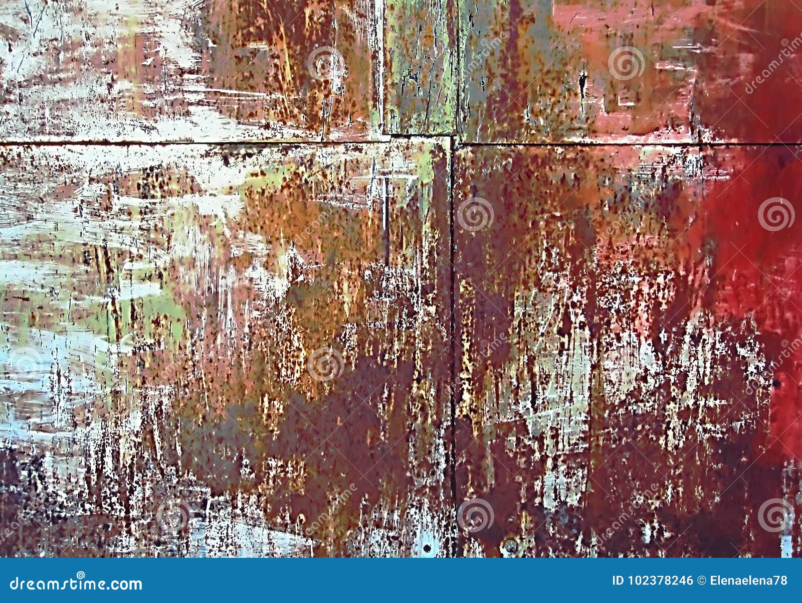 Abstract Texture of an Old Rusty Tin Wall. Stock Photo - Image of color ...