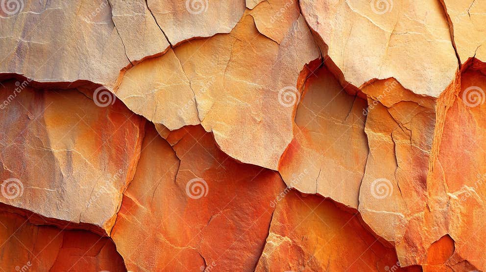 Abstract Texture of Orange and Tan Rock Formation Stock Illustration ...