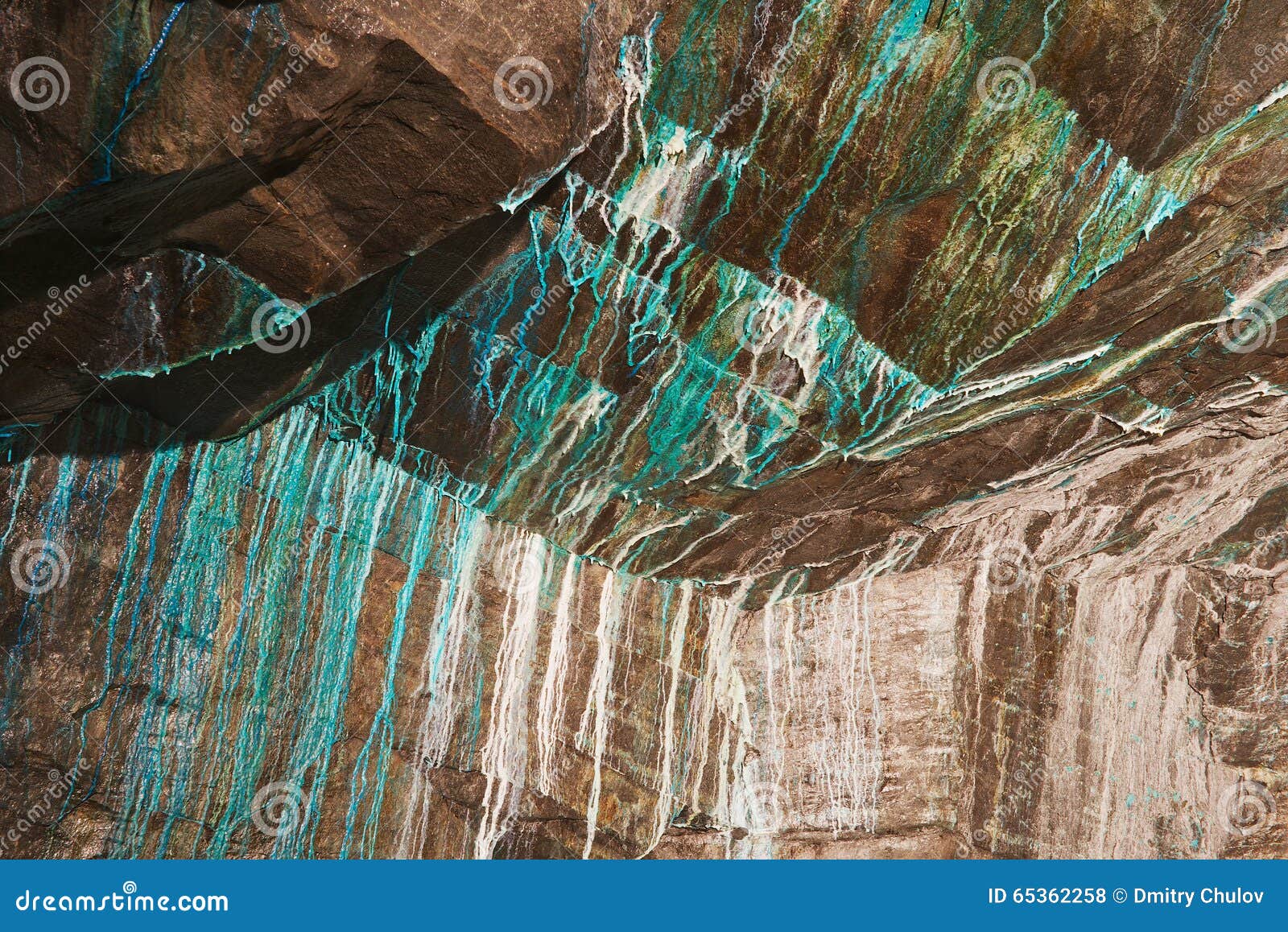 Abstract Texture of the Oxidated Copper on the Walls of the Underground ...