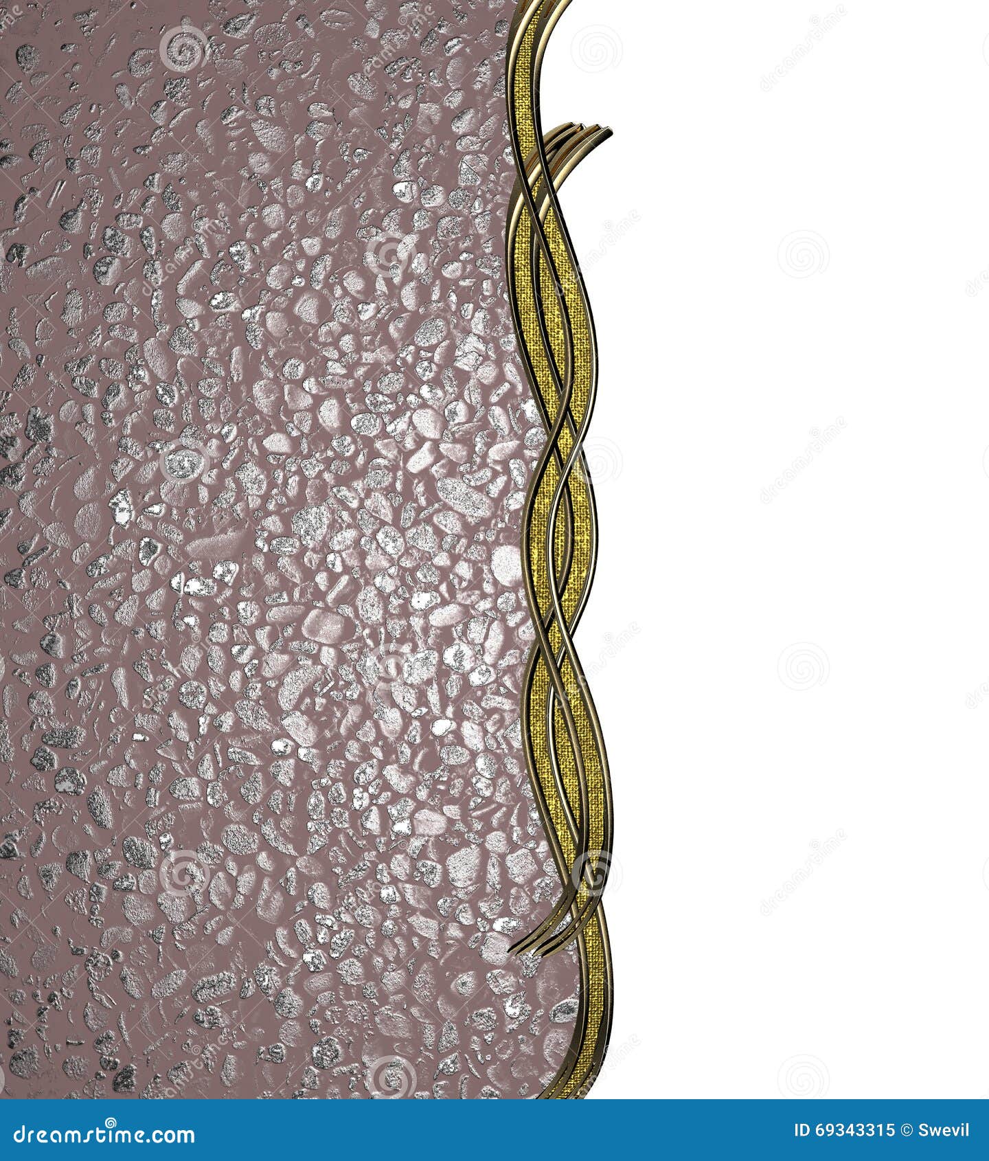 Abstract Texture with a Pattern on the Edge. Template for Design Stock ...