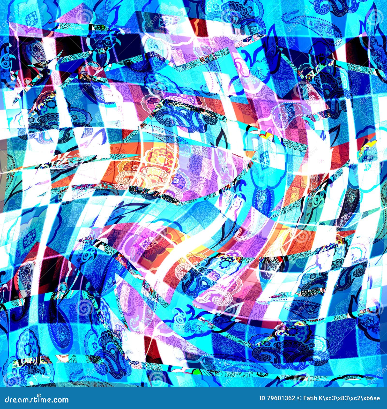 Abstract Texture of Print Fabric for Background Stock Illustration ...