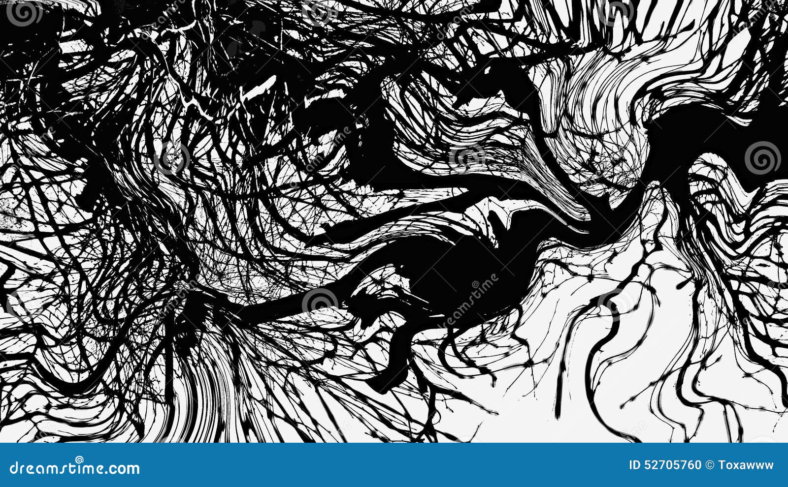 Abstract Texture Psychedelic Black and White Stock Illustration ...