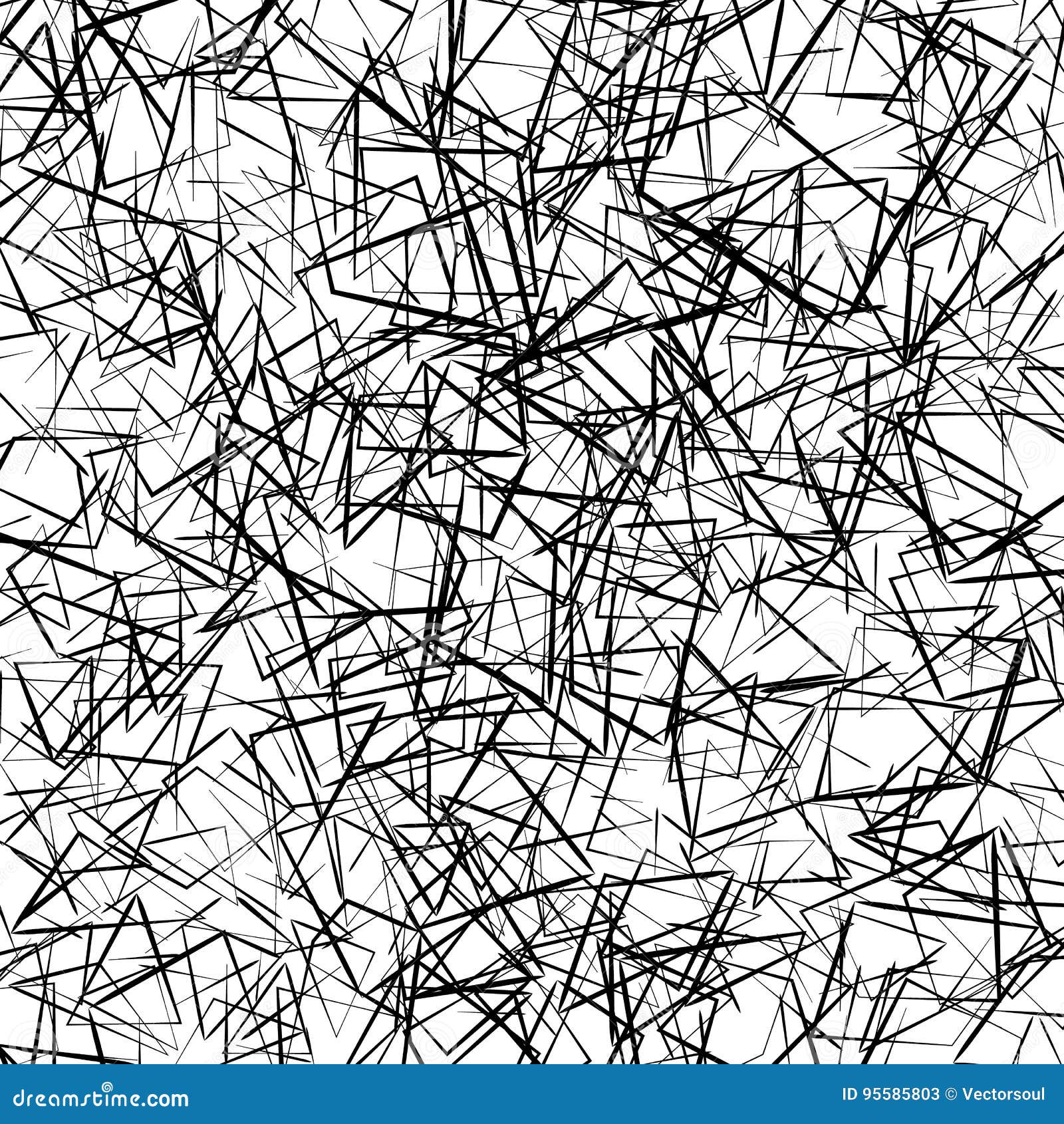 Abstract Texture with Random, Chaotic Lines in Tangled, Jumbled Stock ...