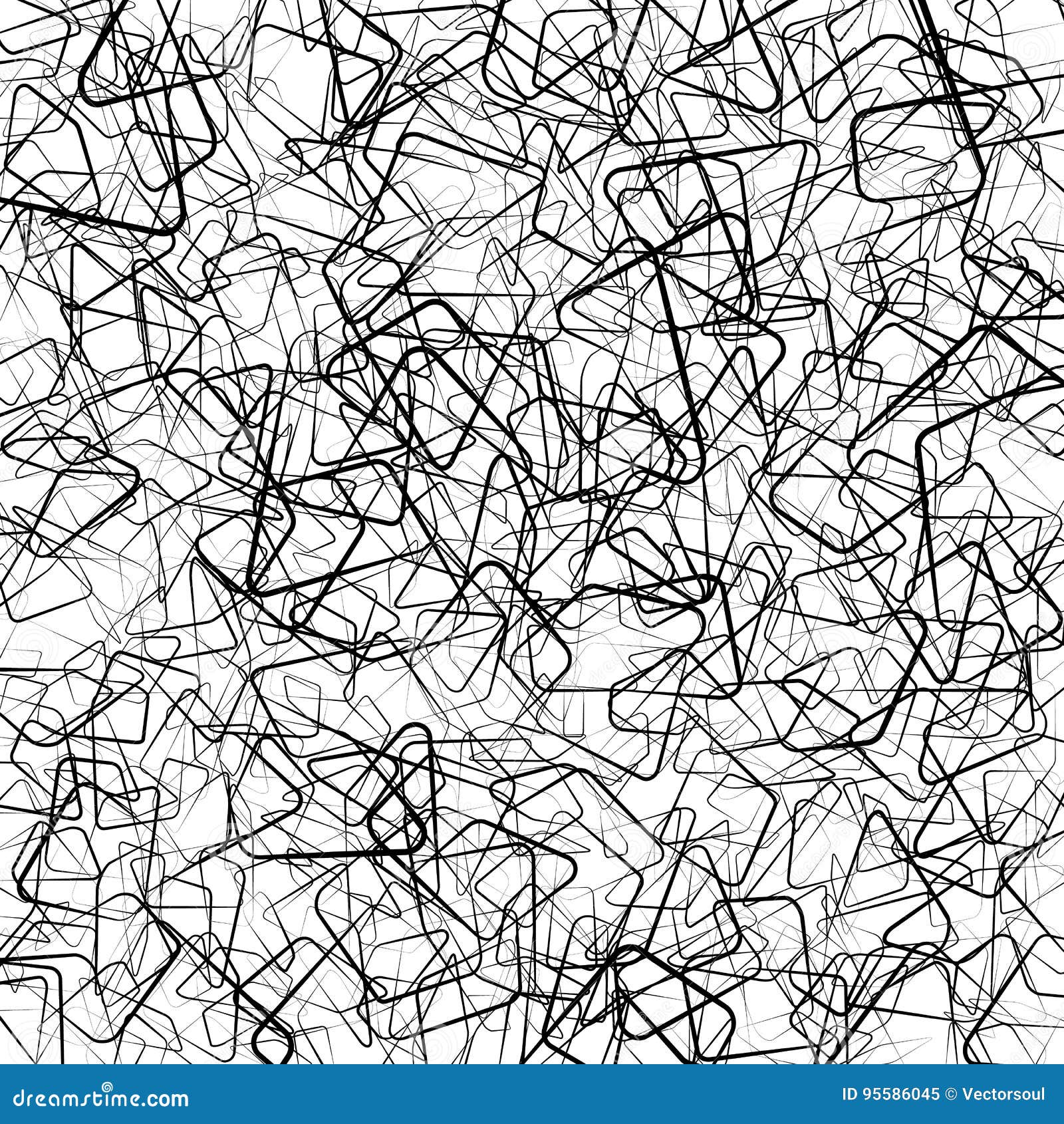 Abstract Texture with Random, Chaotic Lines in Tangled, Jumbled Stock ...