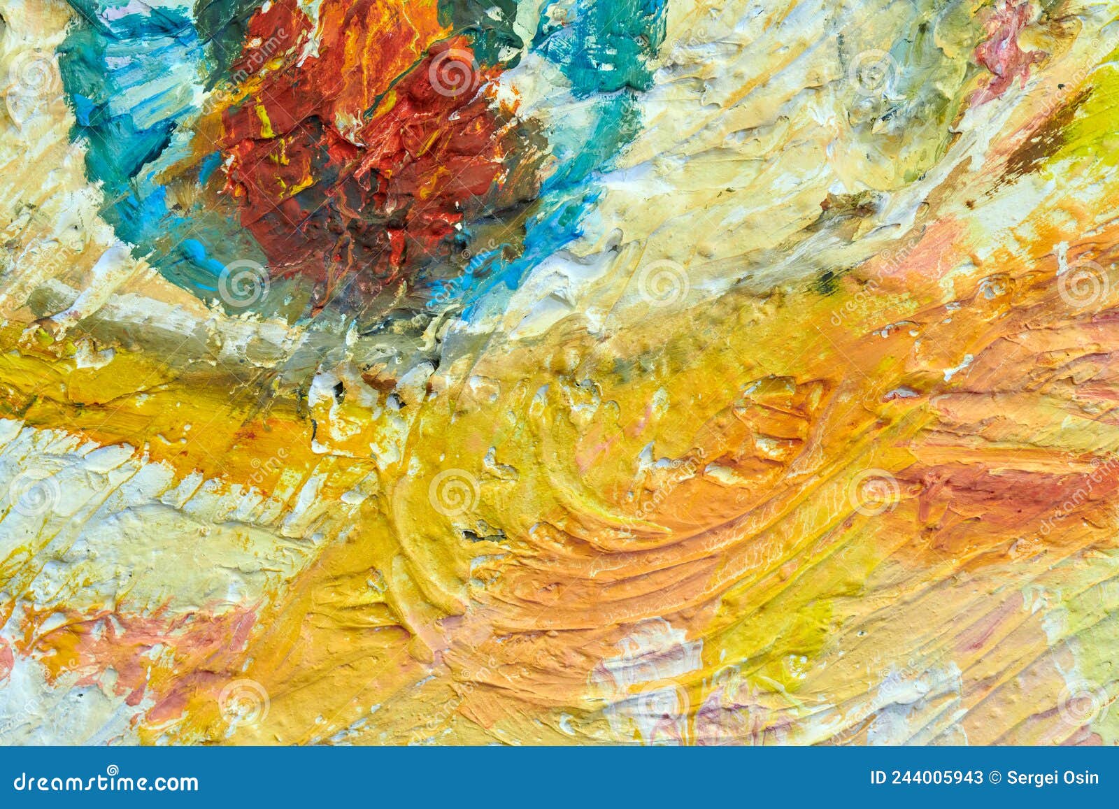 Abstract Texture with Random Color Spots and Smears Stock Image - Image ...