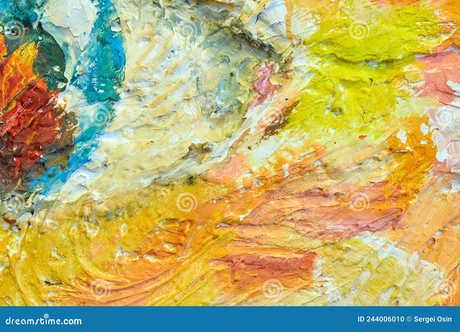 Abstract Texture with Random Color Spots and Smears Stock Photo - Image ...
