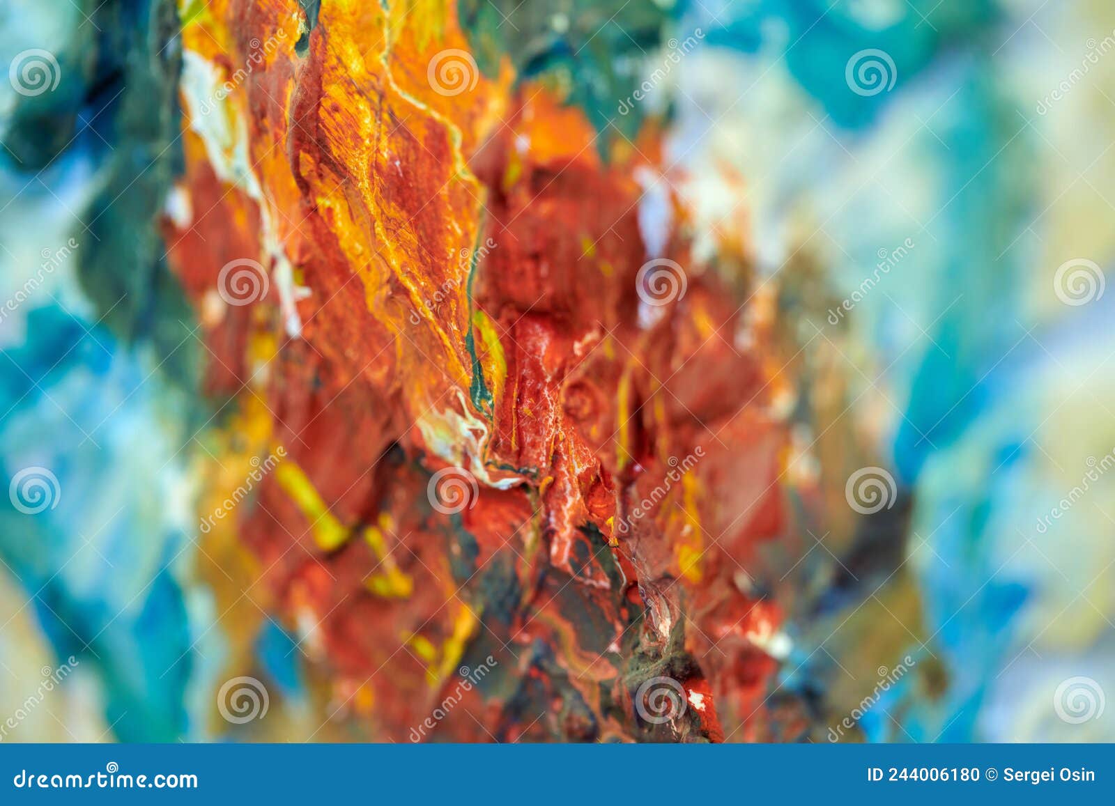 Abstract Texture with Random Color Spots and Smears Stock Photo - Image ...
