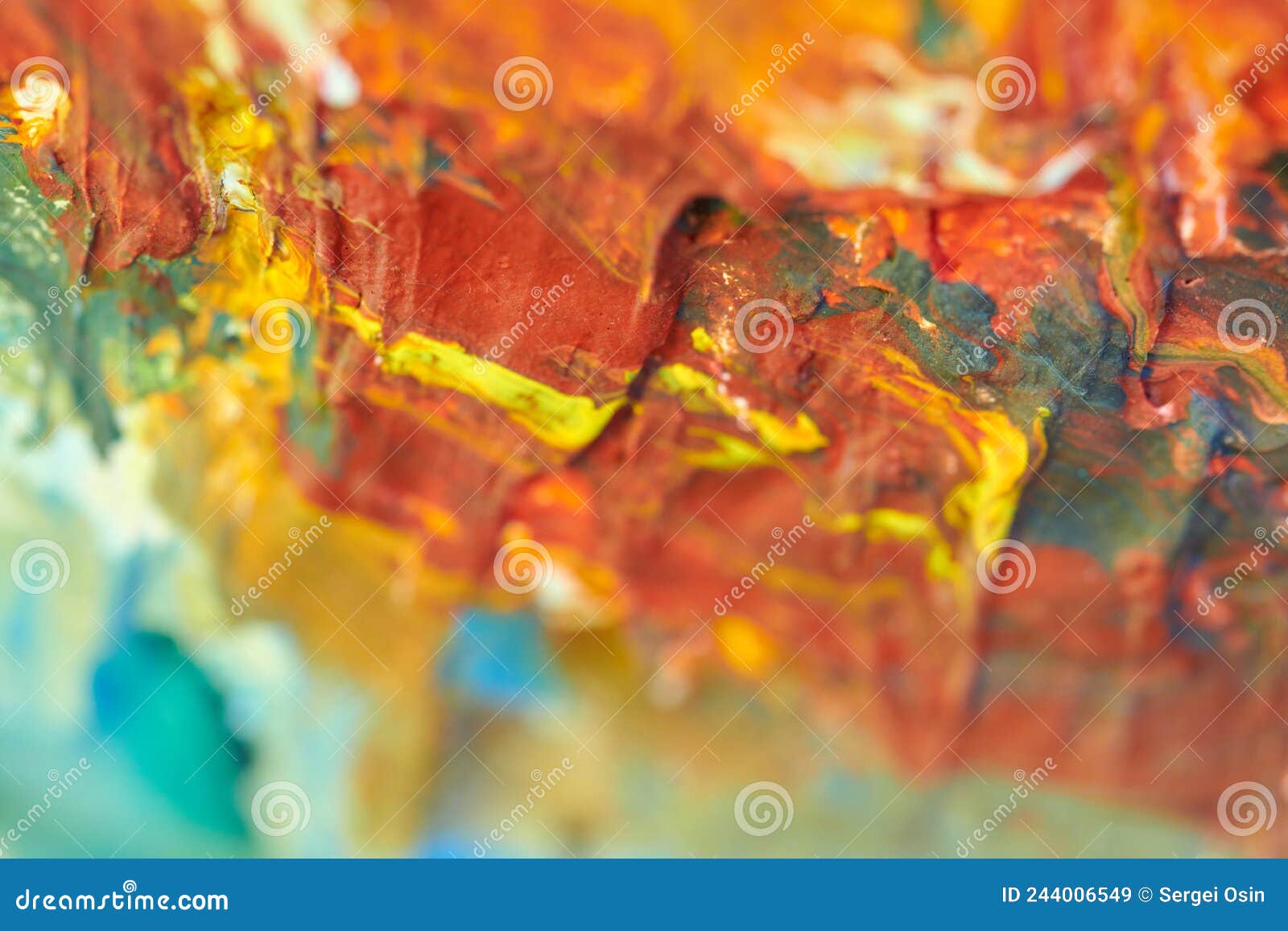 Abstract Texture with Random Color Spots and Smears Stock Image - Image ...