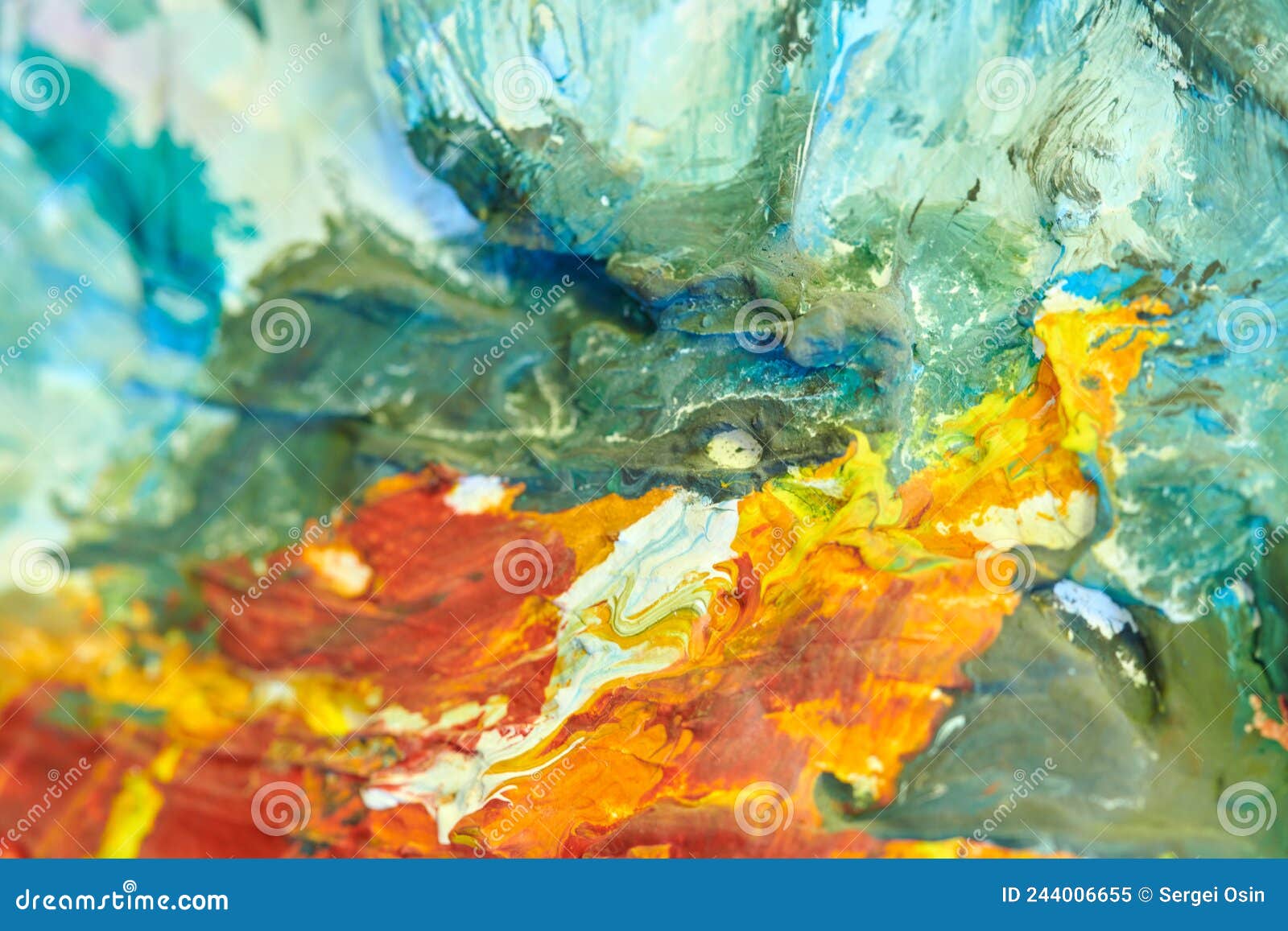 Abstract Texture with Random Color Spots and Smears Stock Image - Image ...
