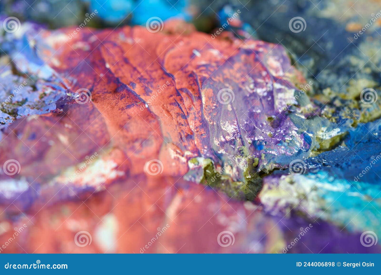Abstract Texture with Random Color Spots and Smears Stock Photo - Image ...