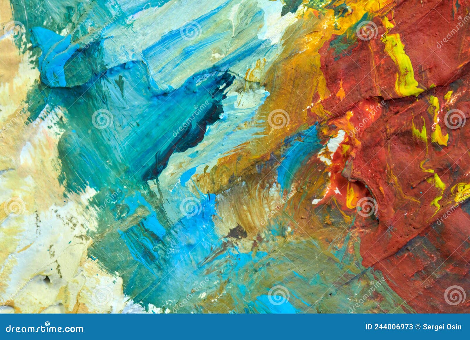 Abstract Texture with Random Color Spots and Smears Stock Image - Image ...