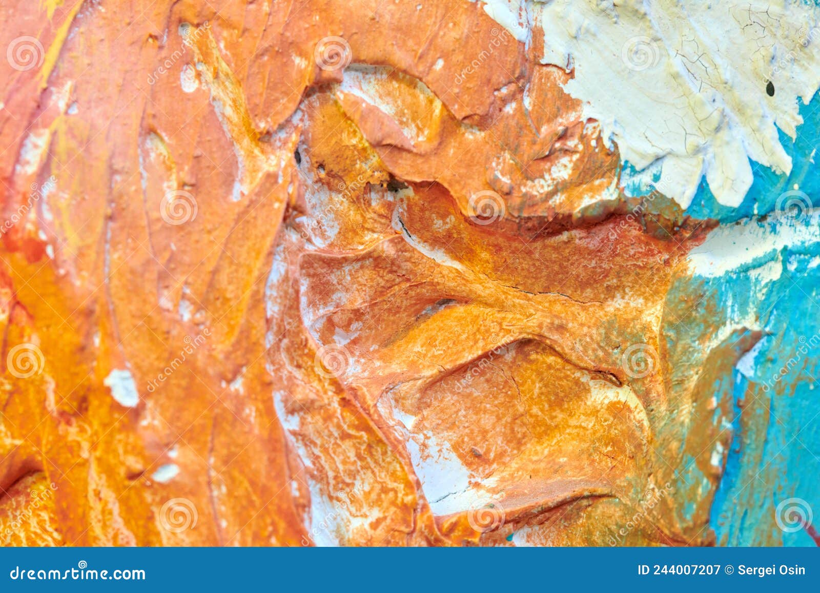 Abstract Texture with Random Color Spots and Smears Stock Image - Image ...