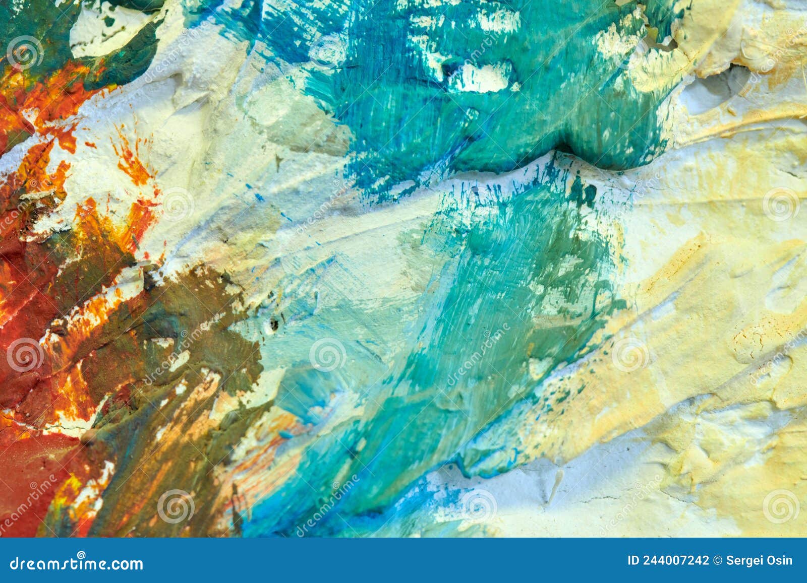 Abstract Texture with Random Color Spots and Smears Stock Photo - Image ...