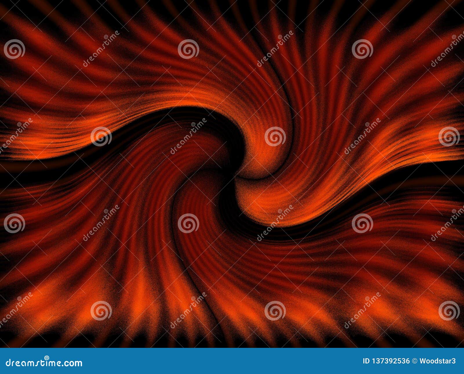 Abstract Texture. Red Wave on a Black Background. Stock Illustration ...