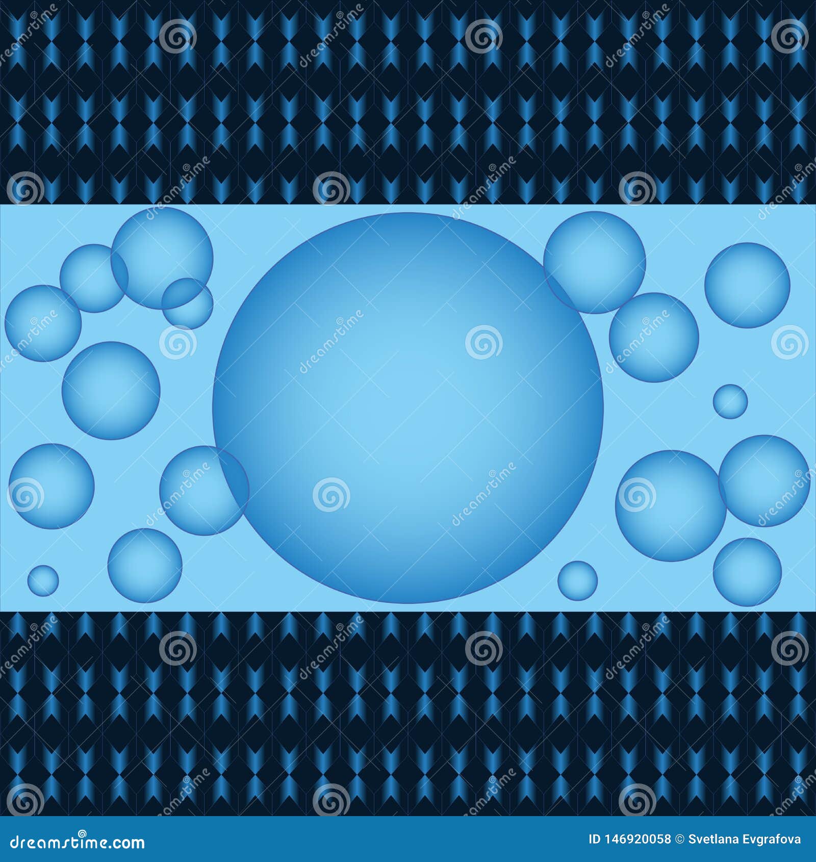 Abstract Texture with a Repeating Geometric Pattern in Blue with a ...