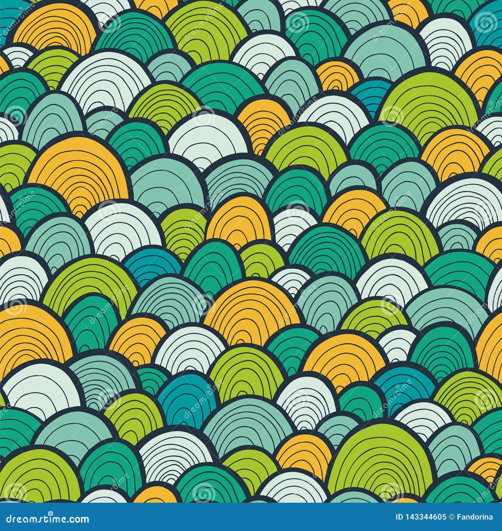 Abstract Texture with Round Waves Stock Vector - Illustration of floral ...