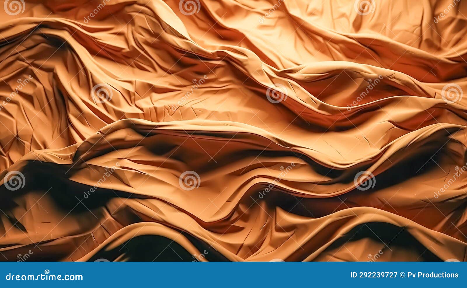 Abstract Texture Rumpled Brown Background, Generative AI. Stock Image ...