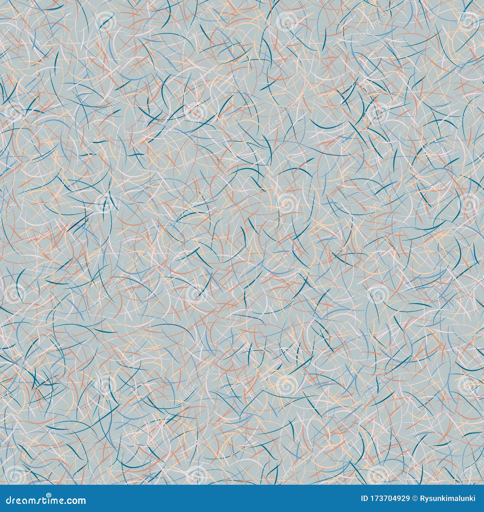 Abstract Texture with Scribbled Lines Seamless Vector Pattern Stock ...