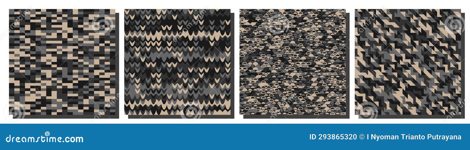 Abstract Texture Set Background. Abstract Set Stock Vector ...