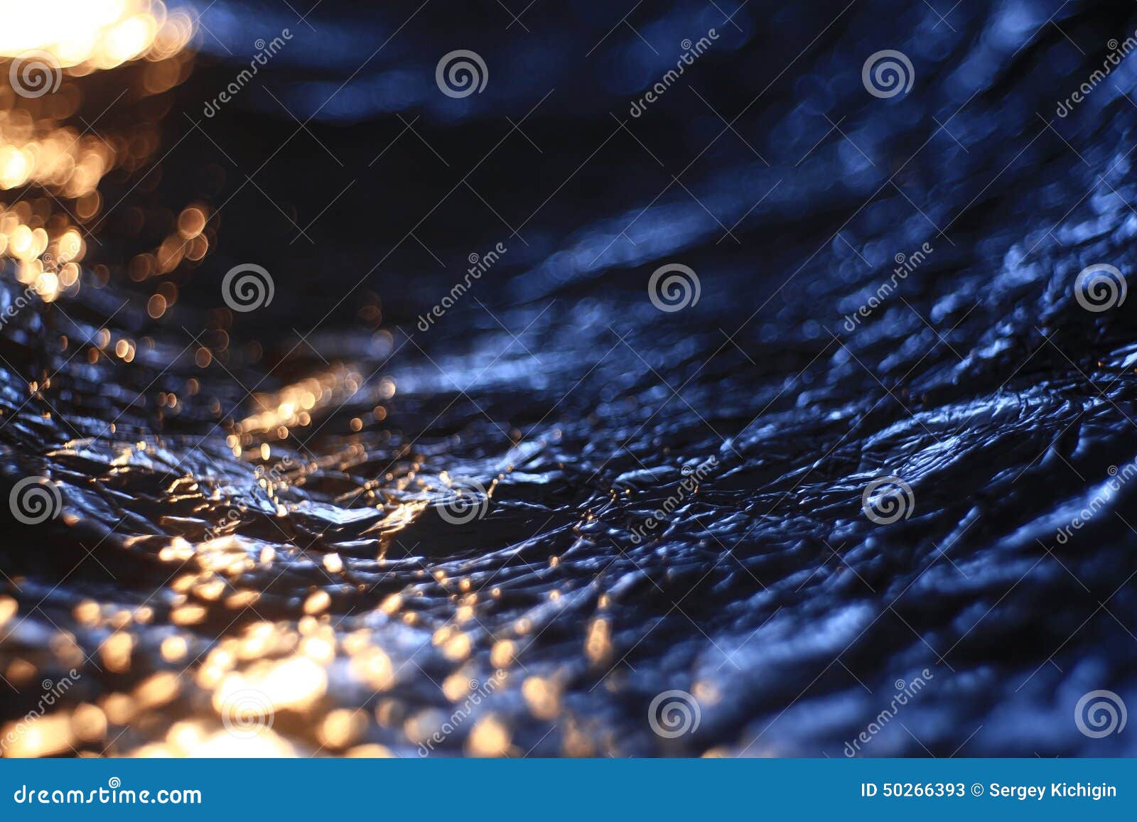 Abstract Texture, Simulation of Water at Sunset Blue Stock Image ...