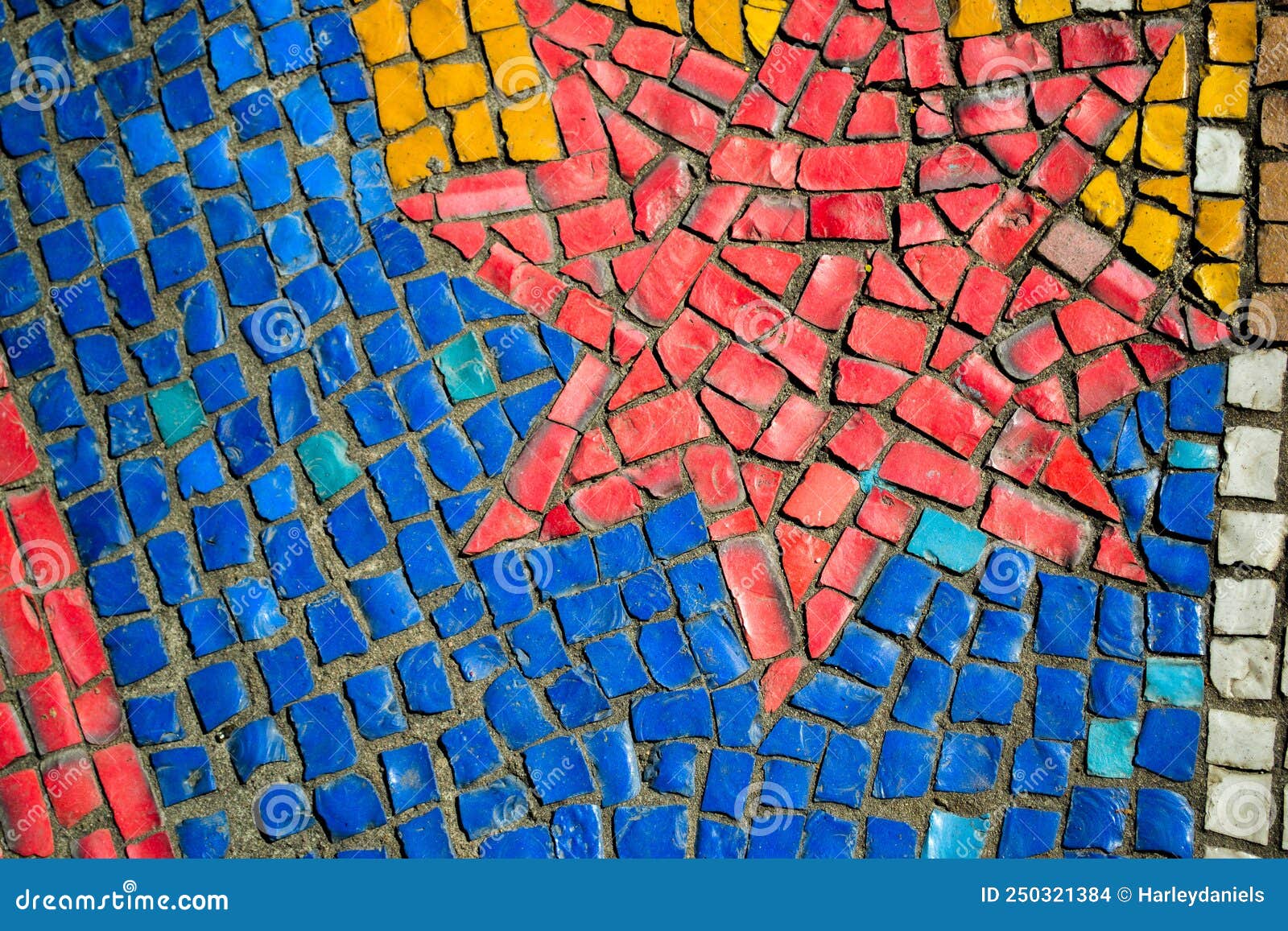 Abstract Texture of the Smalt Mosaics Stock Photo - Image of surface ...