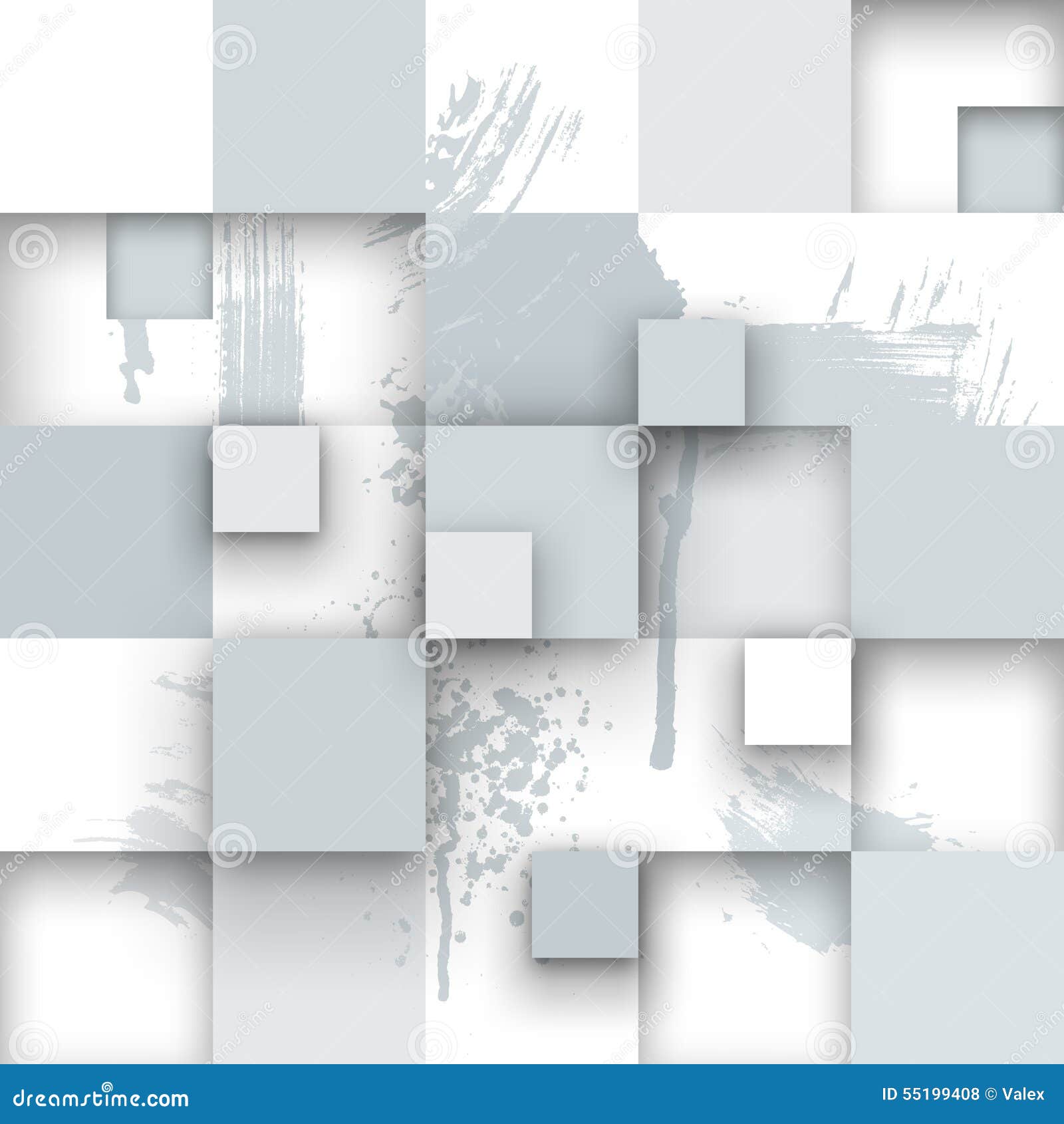 Abstract Texture with Squares and Paint Splashes Stock Vector ...