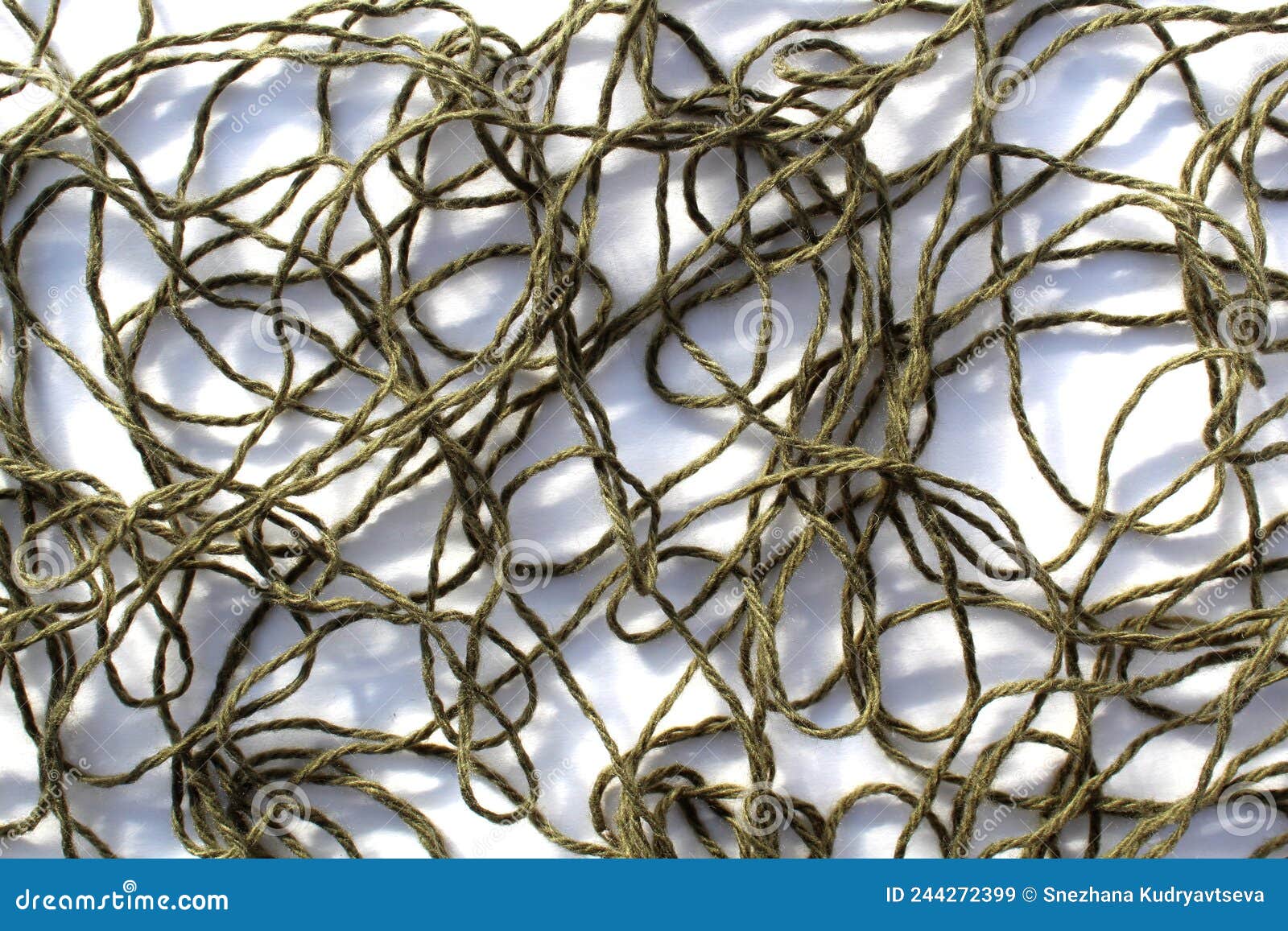 Abstract Texture from Tangled Bright Threads. Stock Image - Image of ...