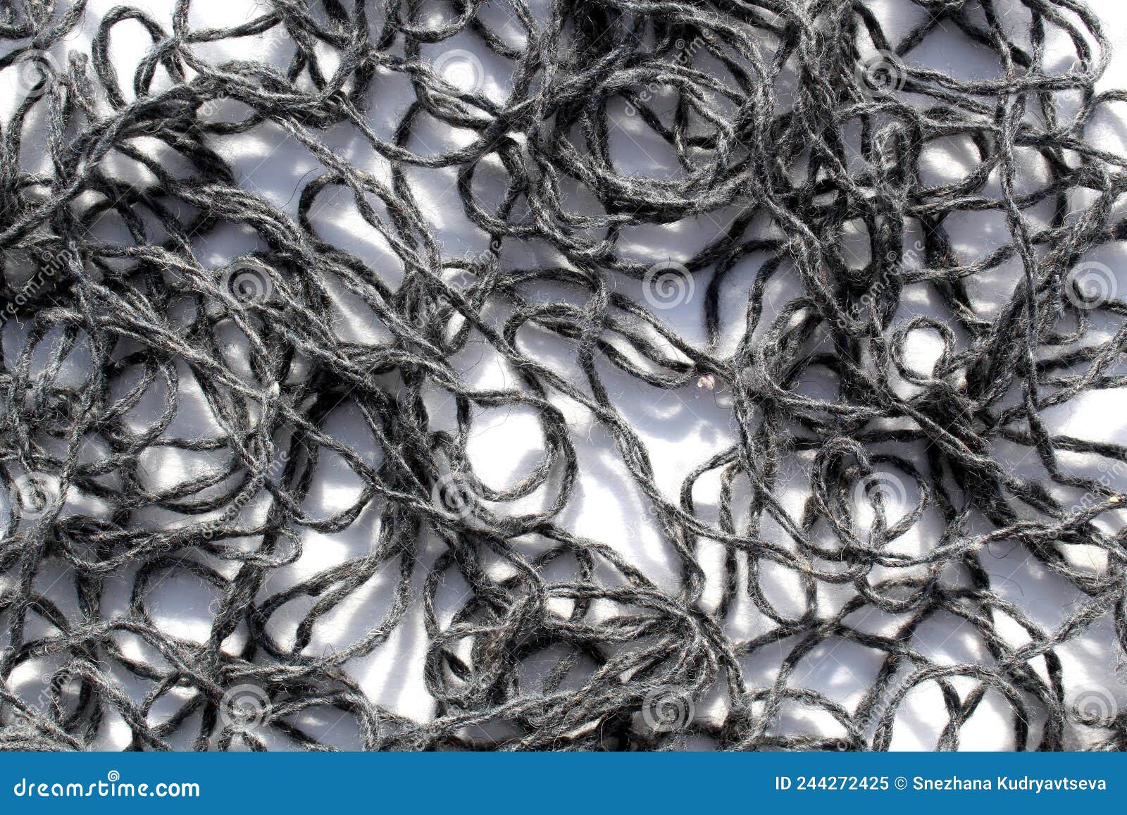 Abstract Texture from Tangled Bright Threads. Stock Image - Image of ...