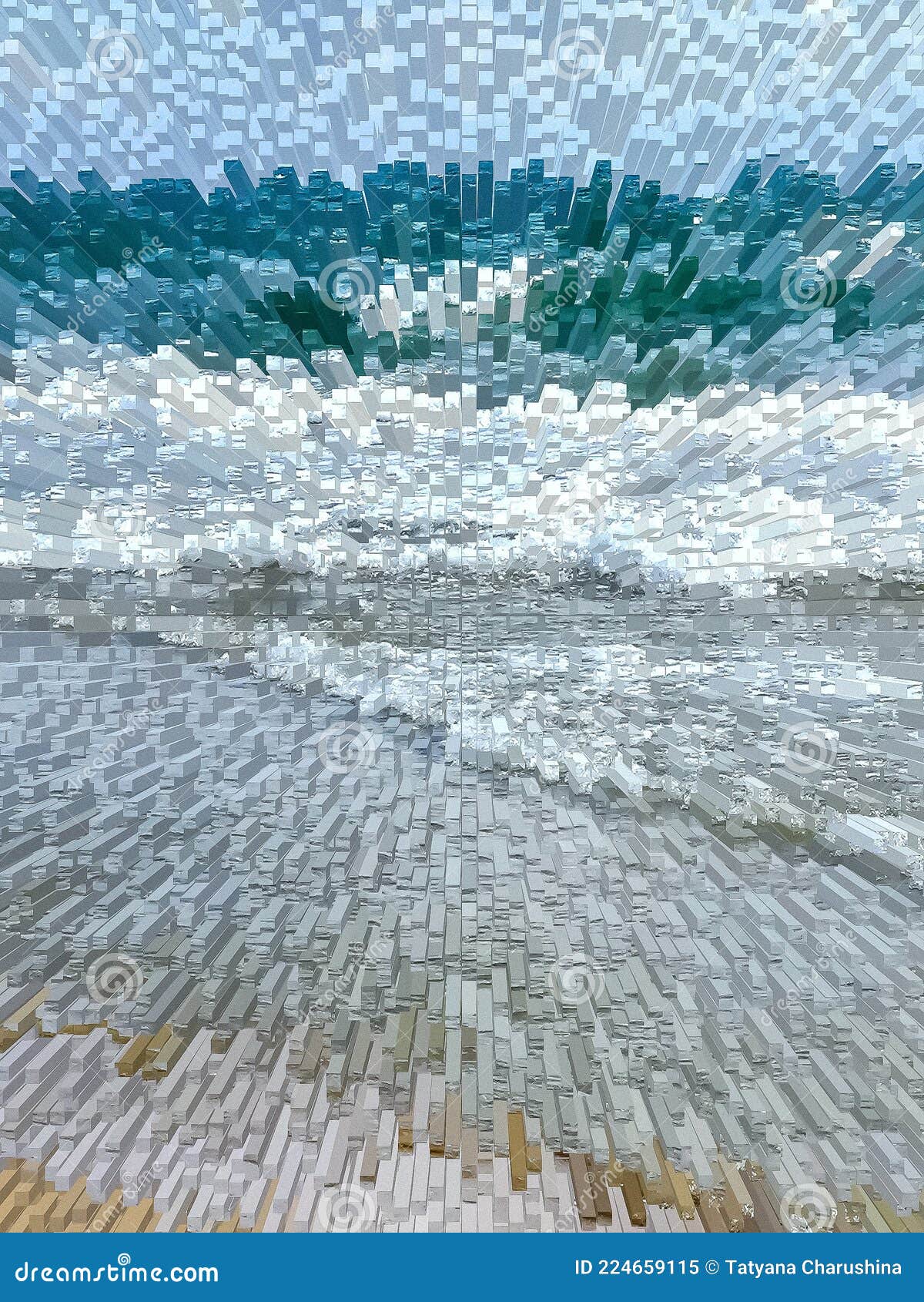 Abstract Texture, Template for Design with Gradient,mosaic Elements ...