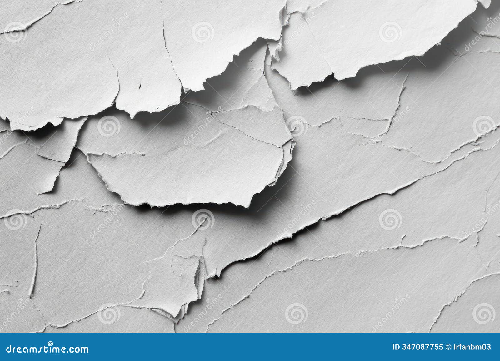 Texture: Torn White Squared Paper On A Red Background, A Vertical Sheet ...