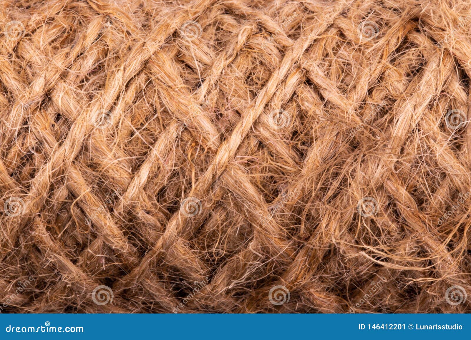 Abstract Texture of Twisted Rope, Twine Macro Shot Background at Close ...