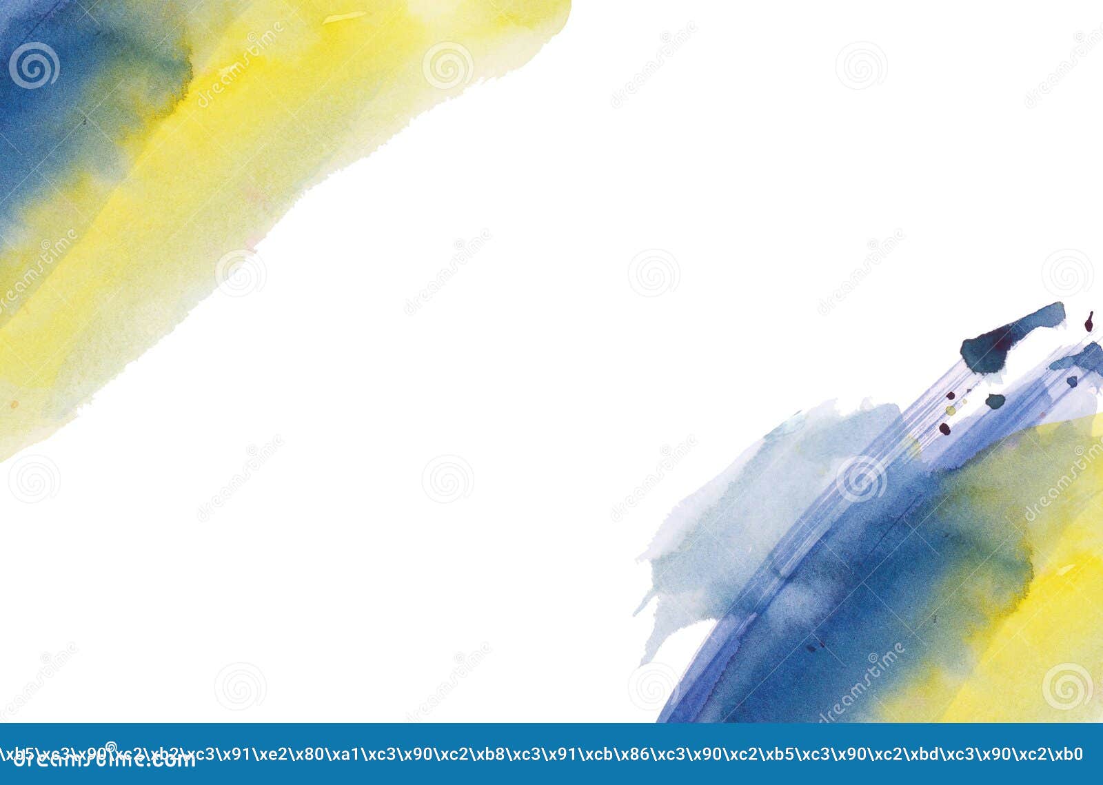 Abstract Textured Background: Blue and Yellow Patterns. Art Texture ...