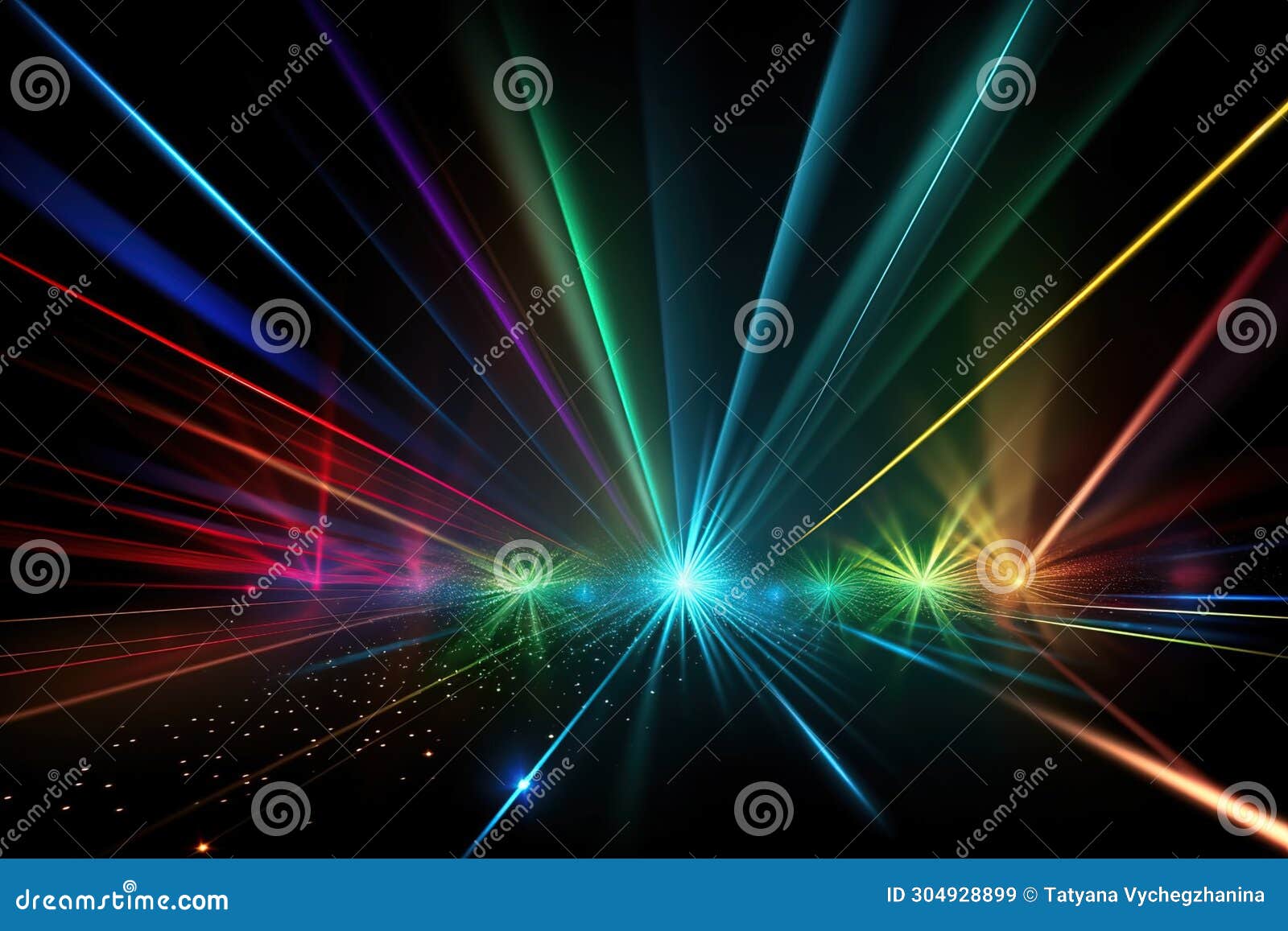 Abstract Textured Background with Colorful Light Rays and Laser Trails ...