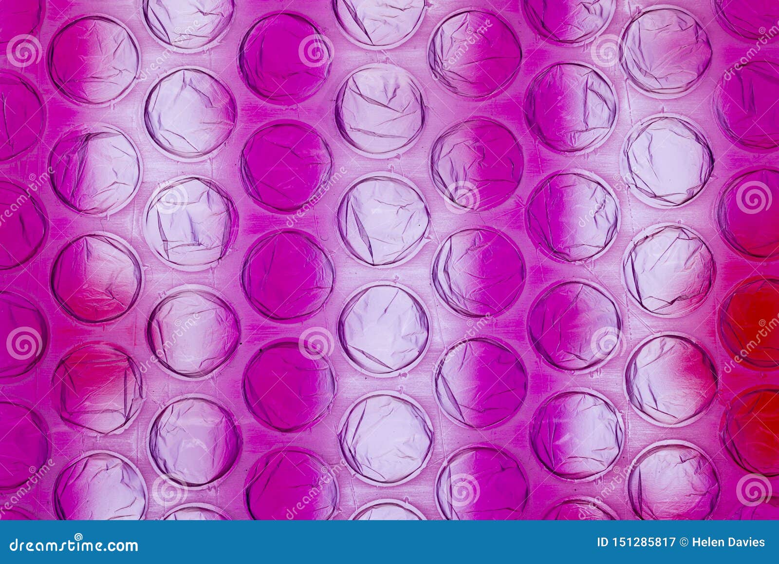 Abstract Close Up Bubble Wrap Sheet with Colorful Background Stock ...