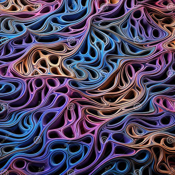 Abstract Neural Pattern Texture Background Stock Illustration ...