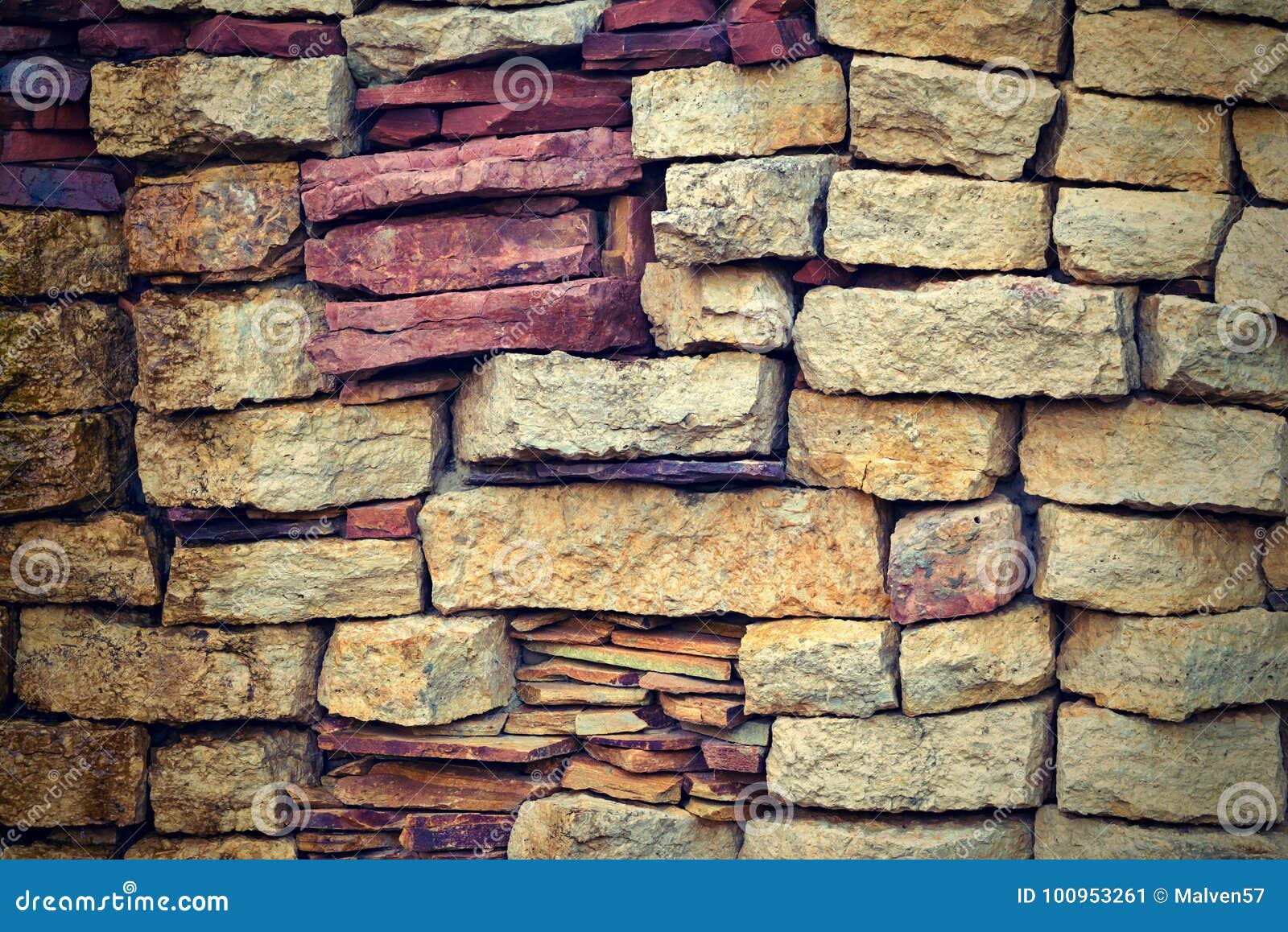 Stone brick wall stock image. Image of ancient, brick - 100953261
