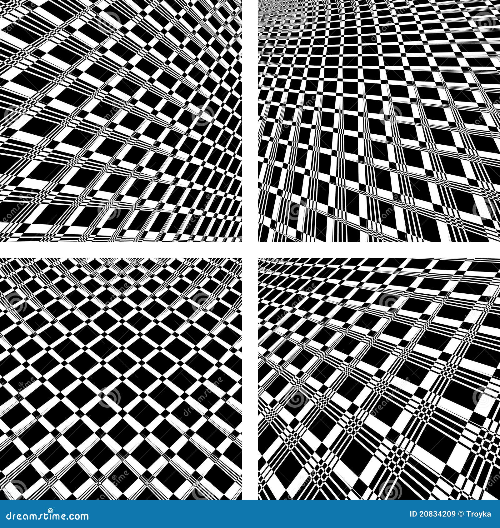 Abstract Textured Backgrounds in Op Art Design. Stock Vector ...