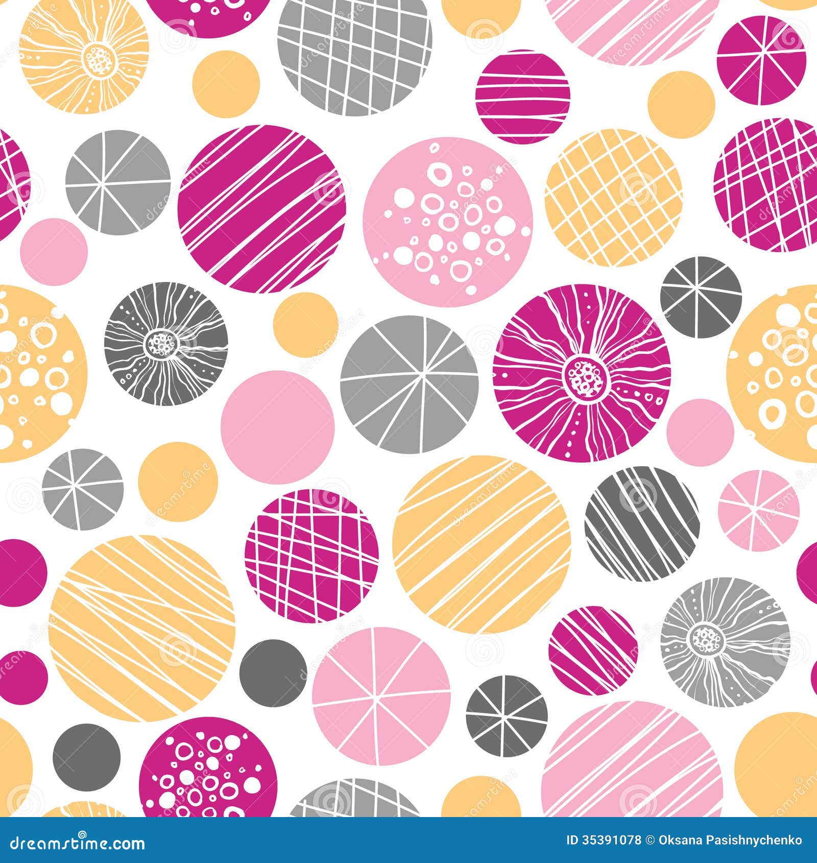 Abstract Textured Bubbles Seamless Pattern Stock Vector - Illustration ...