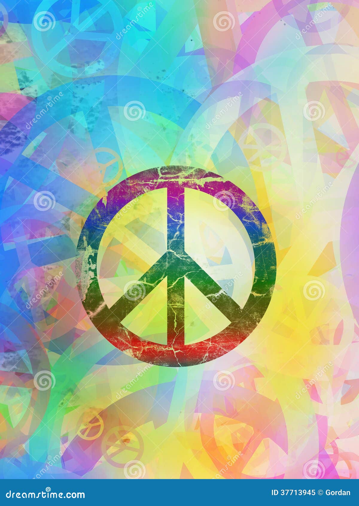 Abstract Textured Collage - Peace Background Stock Illustration ...