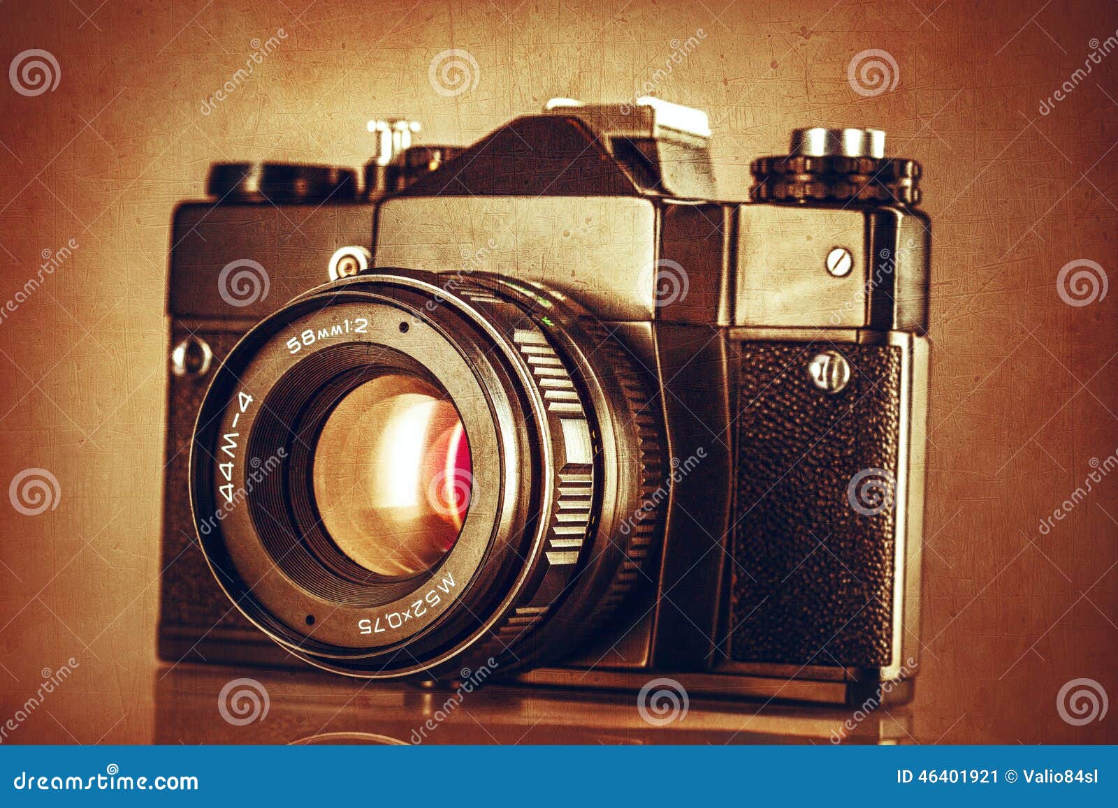 Abstract Textured Image of Vintage Camera Stock Image - Image of retro ...