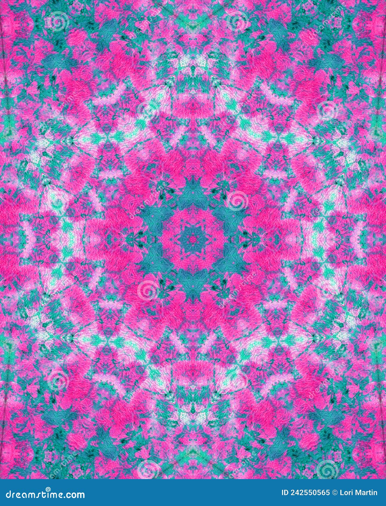 Abstract Textured Painted Background with Kaleidoscope Pink Background ...