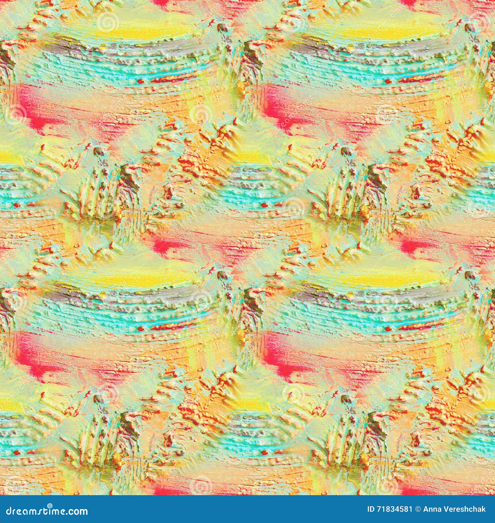 Abstract Textured Seamless Pattern. Painting on Canvas Stock ...